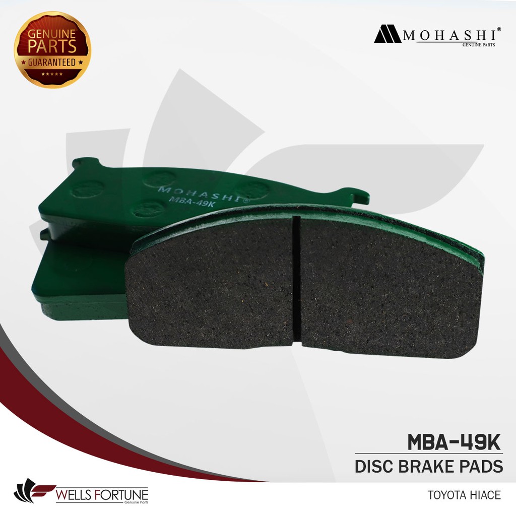 TOYOTA HIACE MOHASHI BRAKE PAD (4PCS) | Shopee Philippines