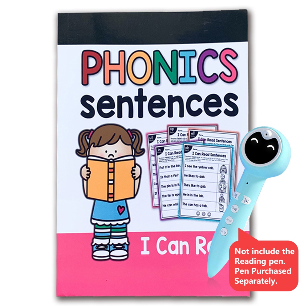 113 Pages/English Phonics Exercise Book I Can Read Simple Sentences ...