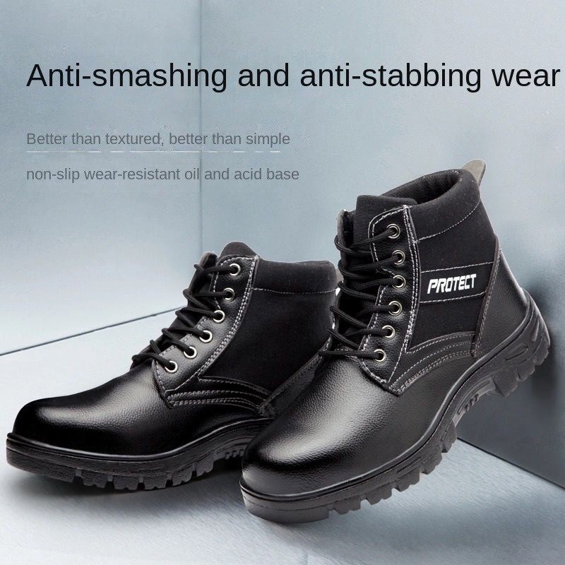 Welder shoes,safety shoes,Steel toe shoes, men's shoes, anti-smash and ...