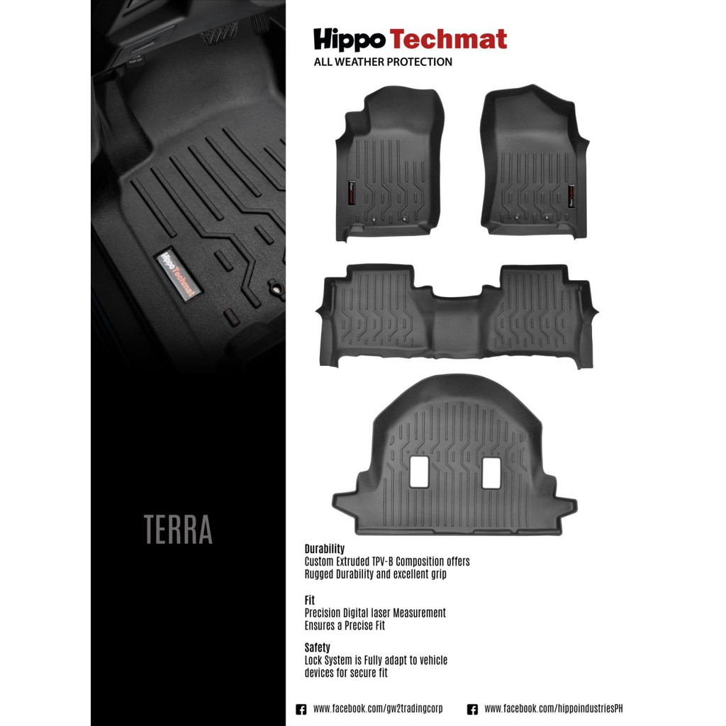 Terra 2018-2022 3 Rows - Hippo Techmat Pro | Shopee Philippines