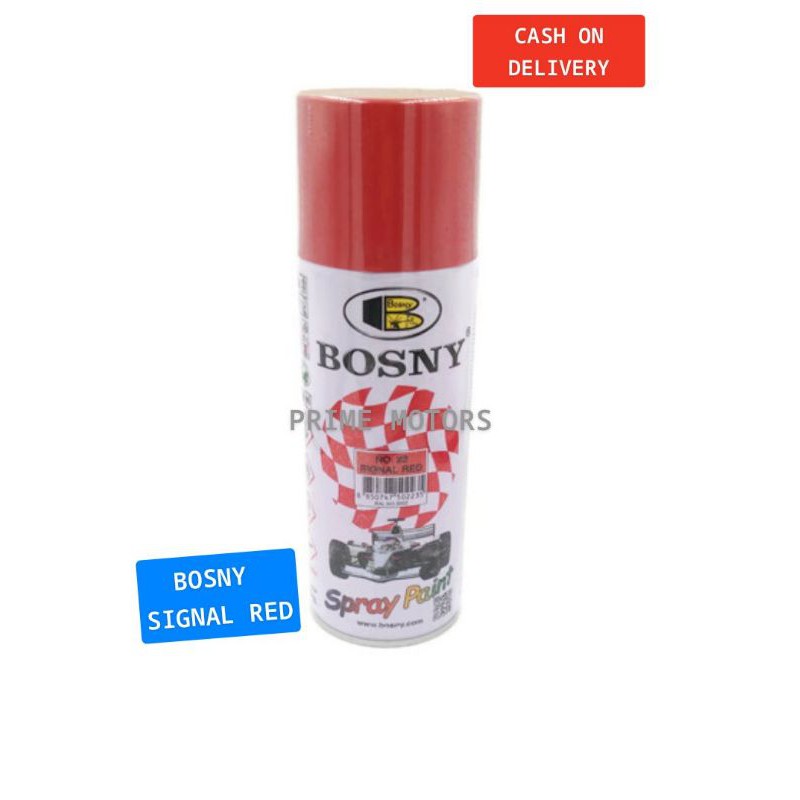 BOSNY SIGNAL RED (SPRAY PAINT) | Shopee Philippines