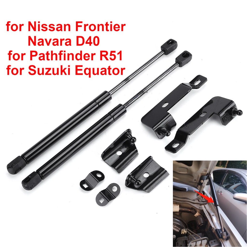 Front Engine Cover Gas Struts Bonnet Hood Lift Support Bar for Nissan ...
