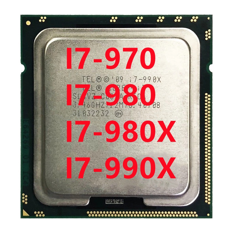 I7-970 I7-980 I7-980X I7-990X Six Core CPU Processor LGA 1366 Support X58 Motherboard | Shopee ...