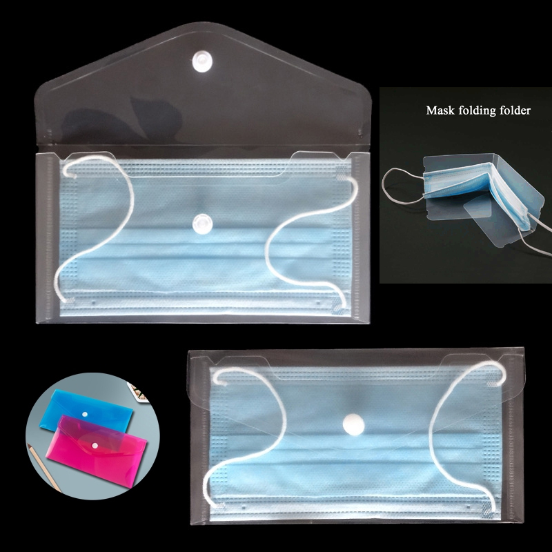 Portable Transparent Mask Storage Bag Case Organizer Small Pouch for ...