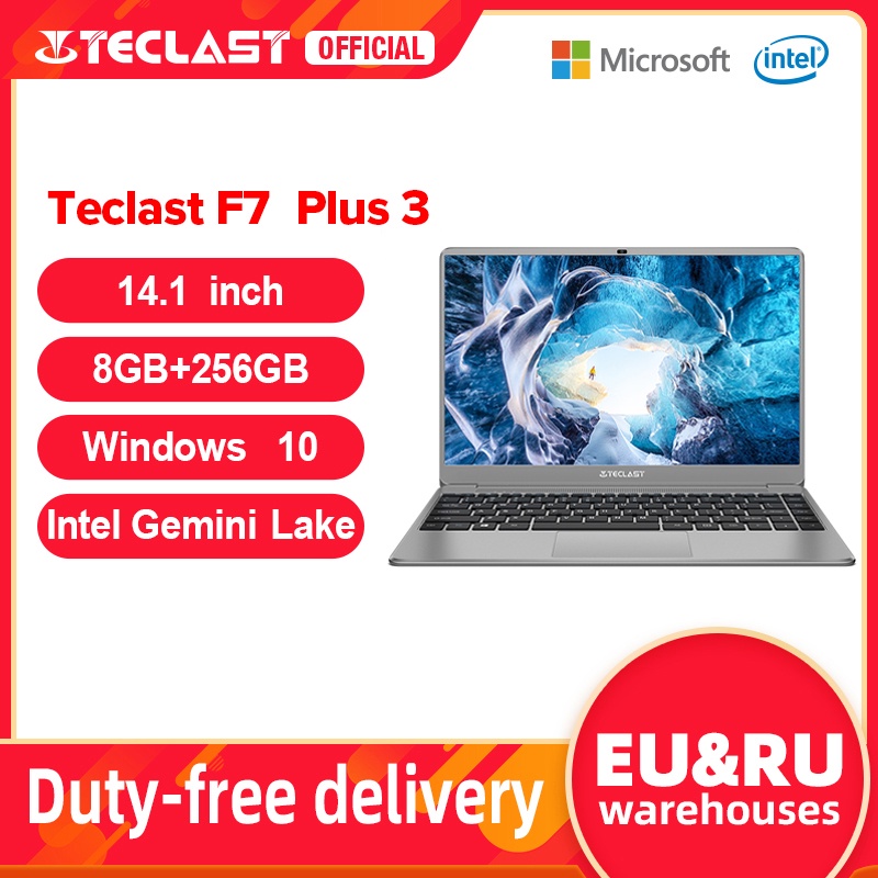 Teclast F7 Plus 3 14.1" Laptop 8GB RAM 256GB SSD Intel Gemini Lake ...