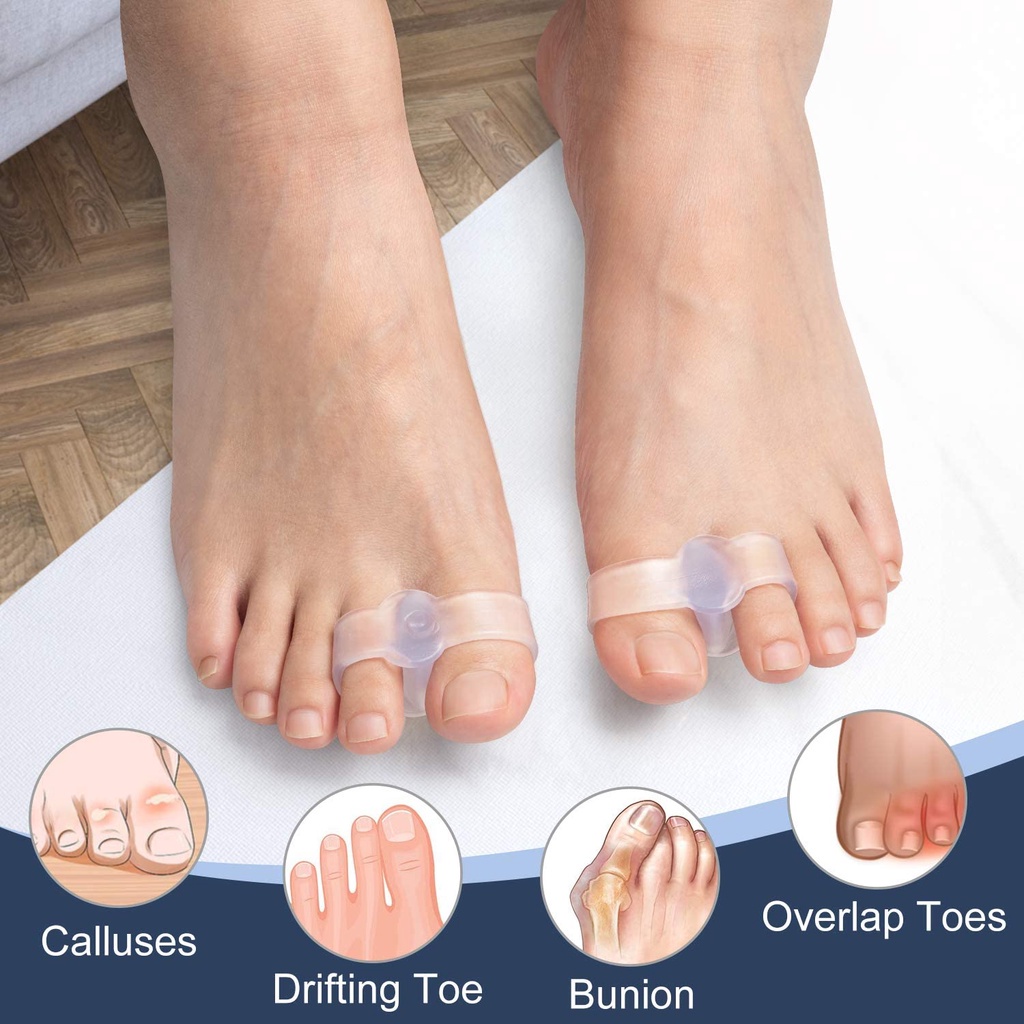 Gel toe corrector, big toe pad for toe pain and toe overlap. | Shopee ...