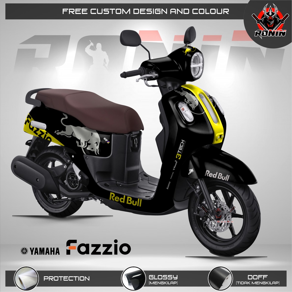 Yamaha Fazzio Decal Sticker with RDB Yellow Motif | Shopee Philippines