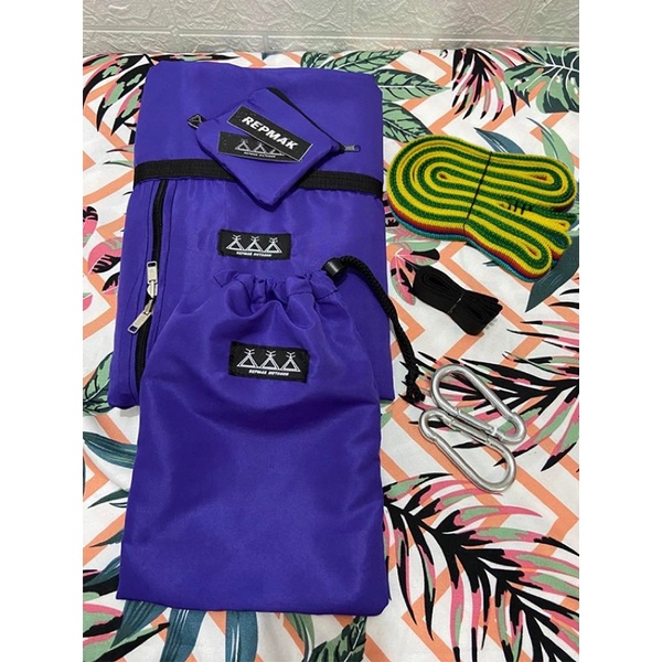 RepmaK Heavy Duty Cocoon-type Hammock / Outdoor hammock with carab and ...