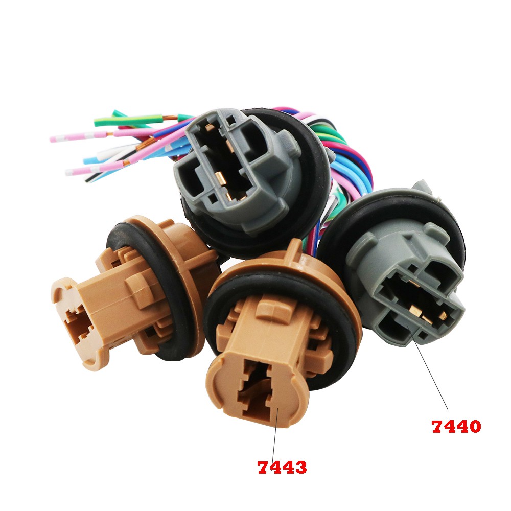 2pcs T20 7440 7443 LED bulb holder LED socket adapter connector LED ...