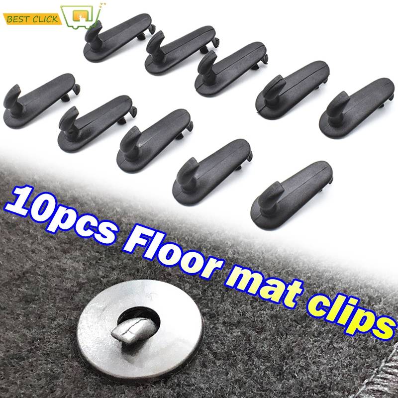 10pcs Car Floor Mat Clips Carpet Retainer Grip Holder Fixing Clamps ...