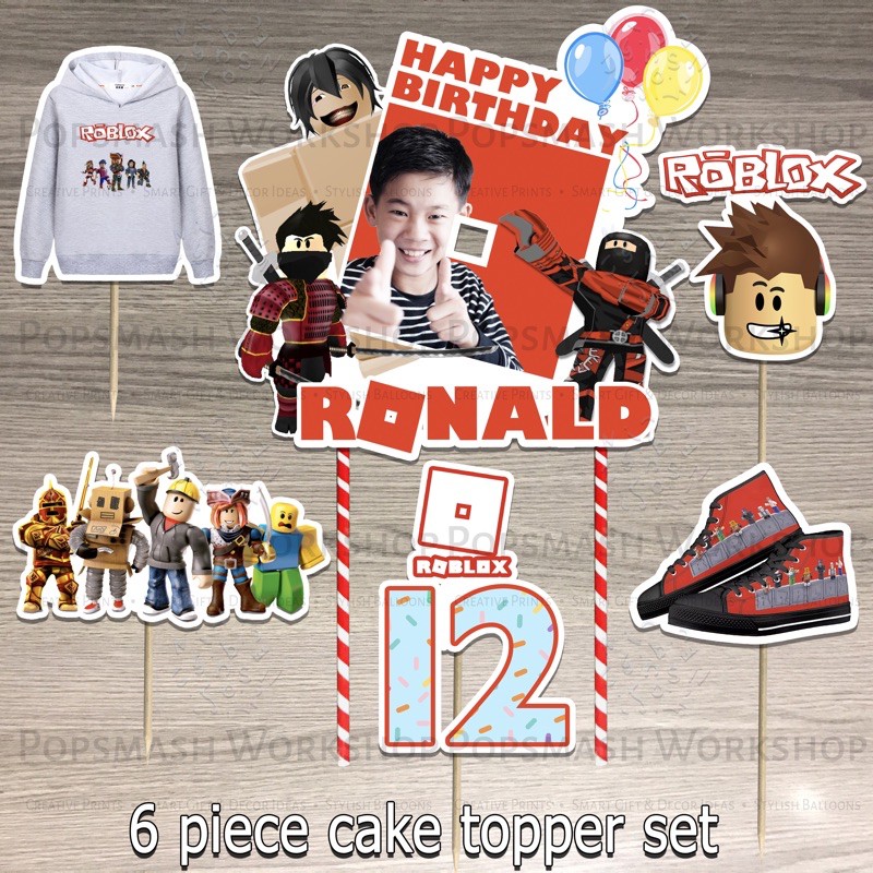 ROBLOX Robloxs Cake and Cupcake Topper Set | Shopee Philippines