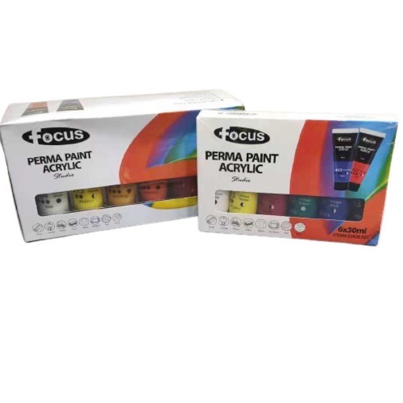 Focus Perma Paint Acrylic Paint Tubes | Shopee Philippines