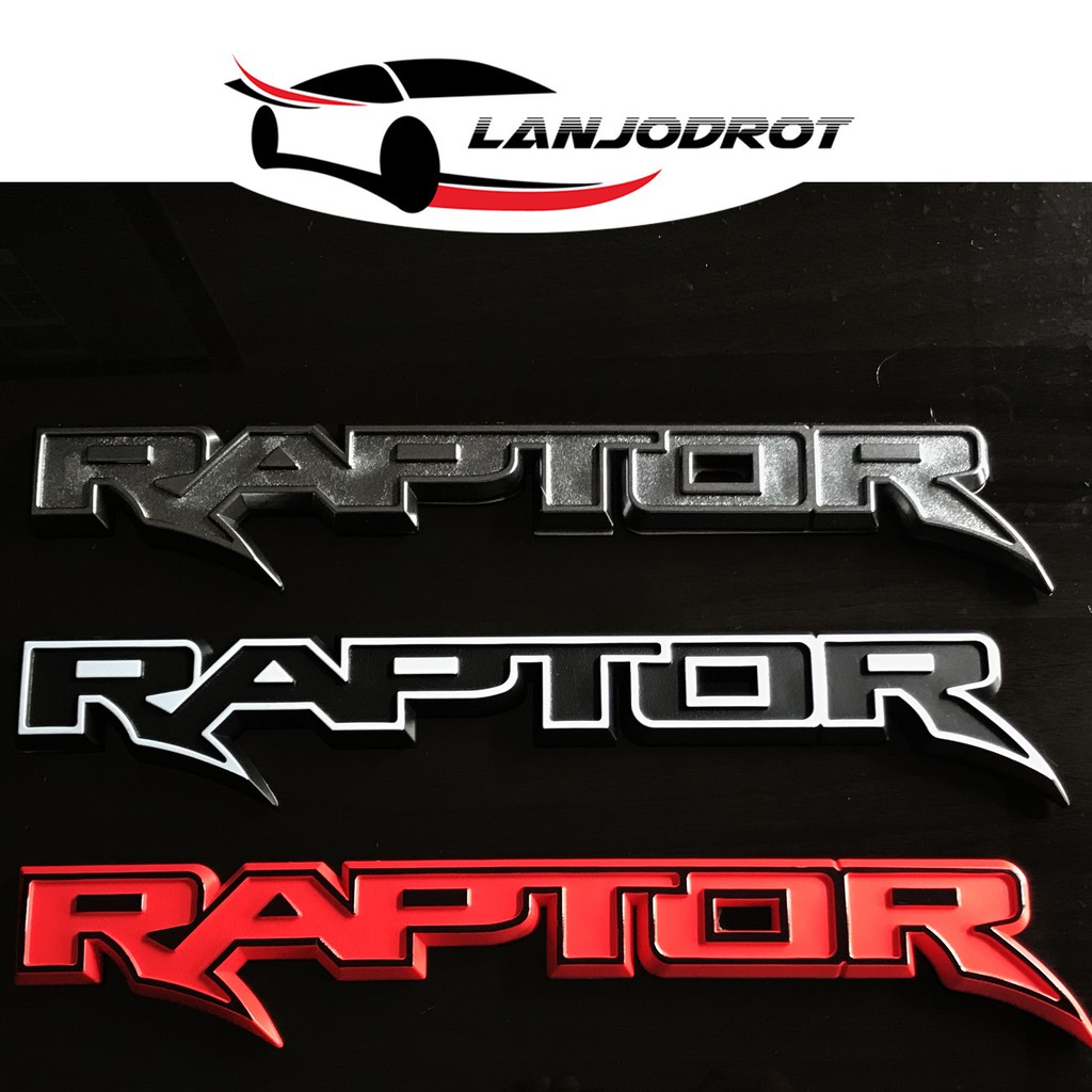 Logo Embossed Car Styling RAPTOR Lettering Attached To The Trunk Of ...