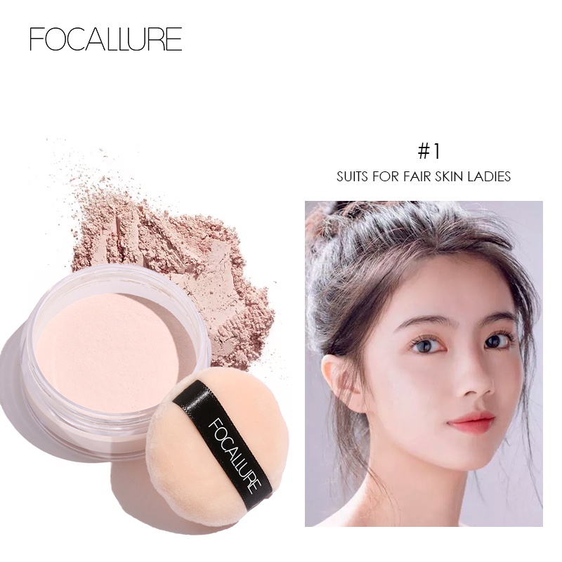 Focallure Loose Setting Powder 3 Colours Waterproof Weightless Soft ...