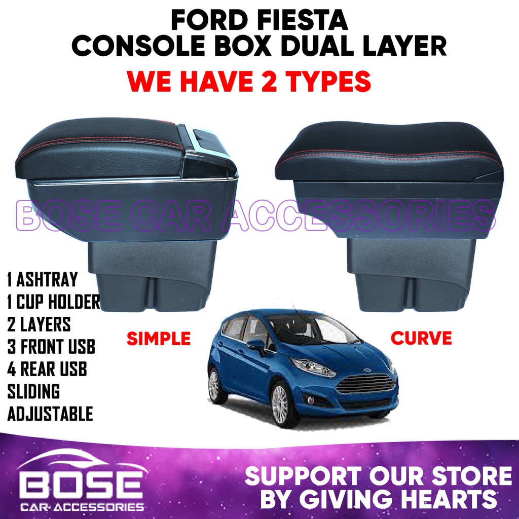 Ford Fiesta OEM 2009 - 2021 Arm Rest Armrest Console Box Premium ...