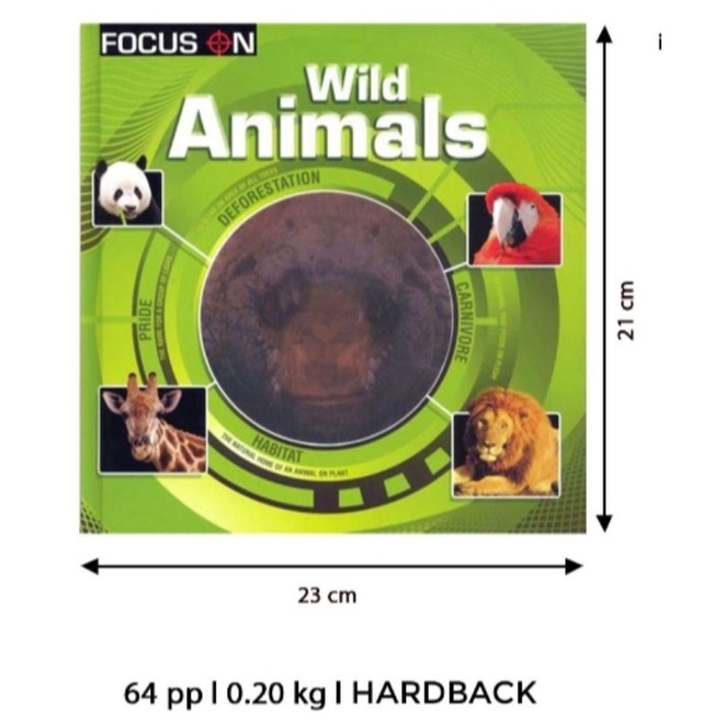 FOCUS ON - WILD ANIMALS (with lenticular cover) | Shopee Philippines