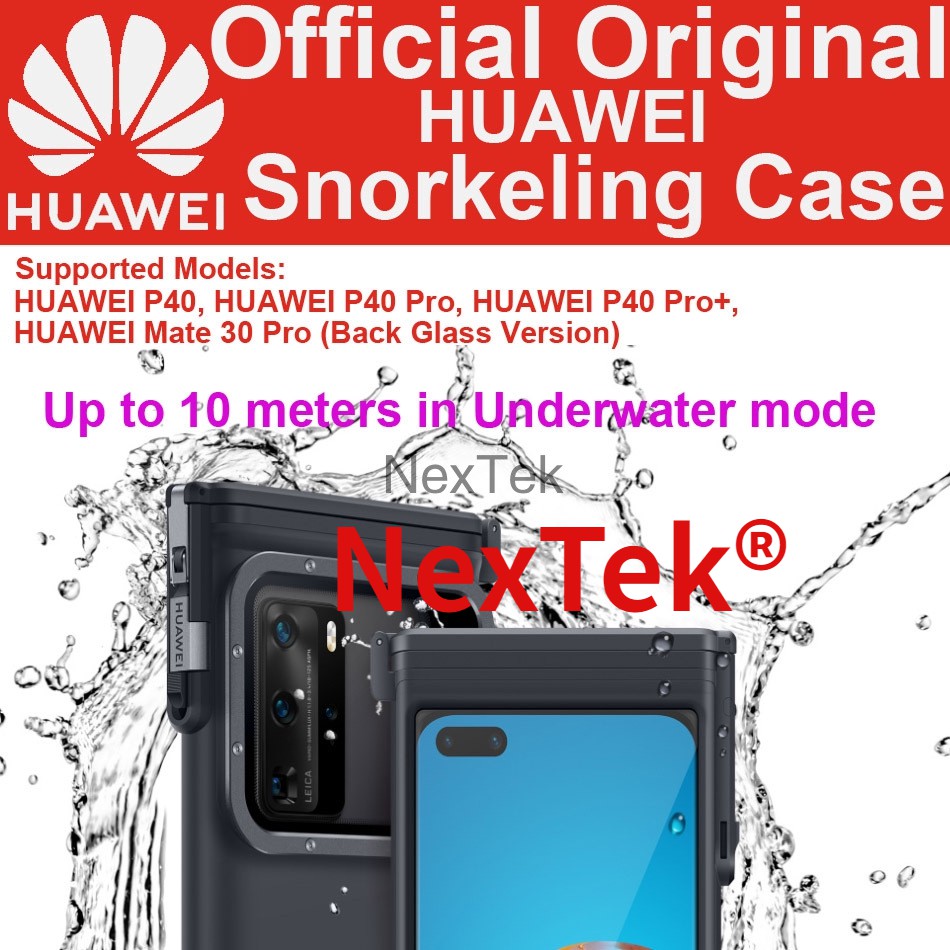 Original Huawei Snorkeling Case P40 Pro Case PMMA Stainless Steel Huawei Bluetooth Underwater ...
