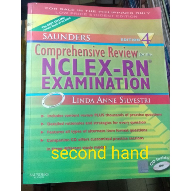 SAUNDERS NCLEX-RN EXAMINATION BY SELVISTRI | Shopee Philippines