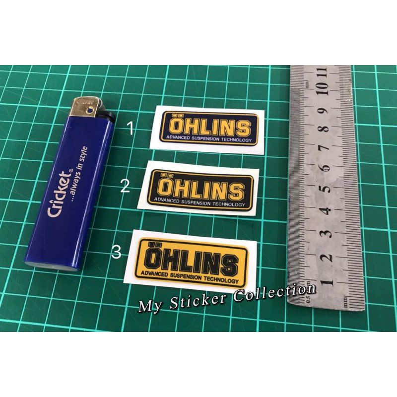 Ohlins (2cm x 5cm) Small Size Printing Stickers ohlins shocks | Shopee ...