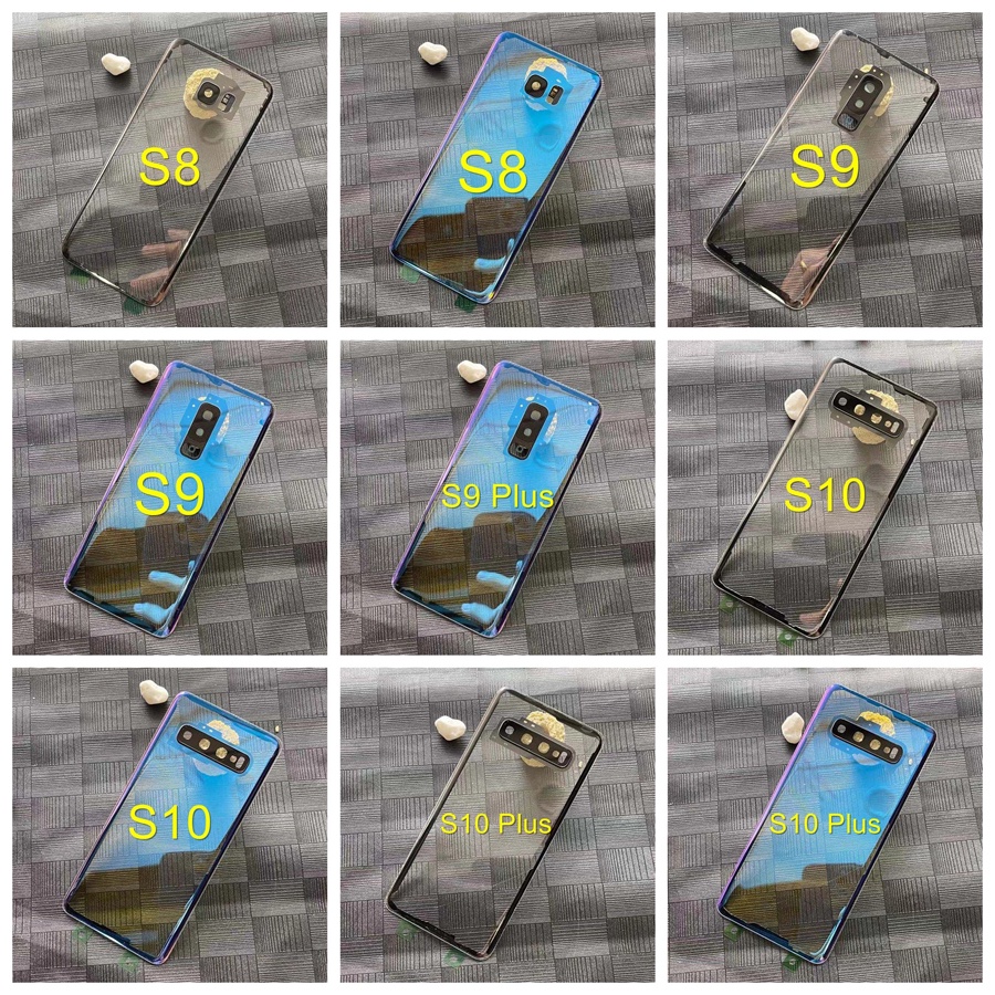 Transparent Back Cover Glass Clear Battery Housing Frame Replacement ...