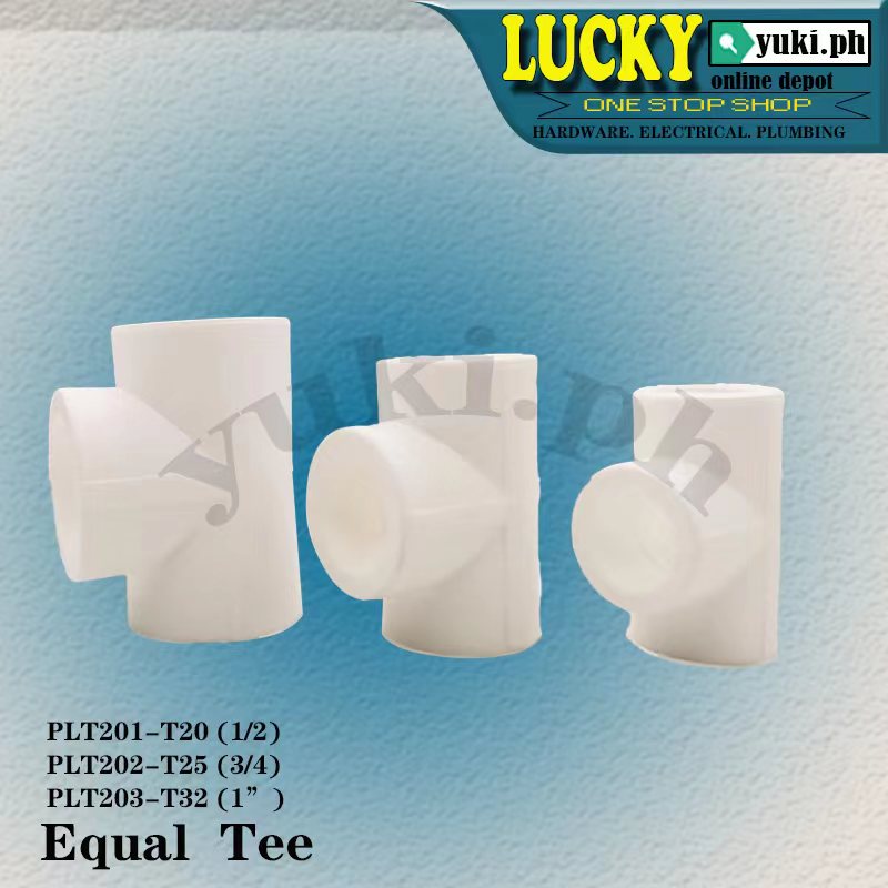 PPR PLAIN EQUAL TEE PIPE FITTINGS ( 1/2" / 3/4" / 1" ) SOLD PER PIECE ...