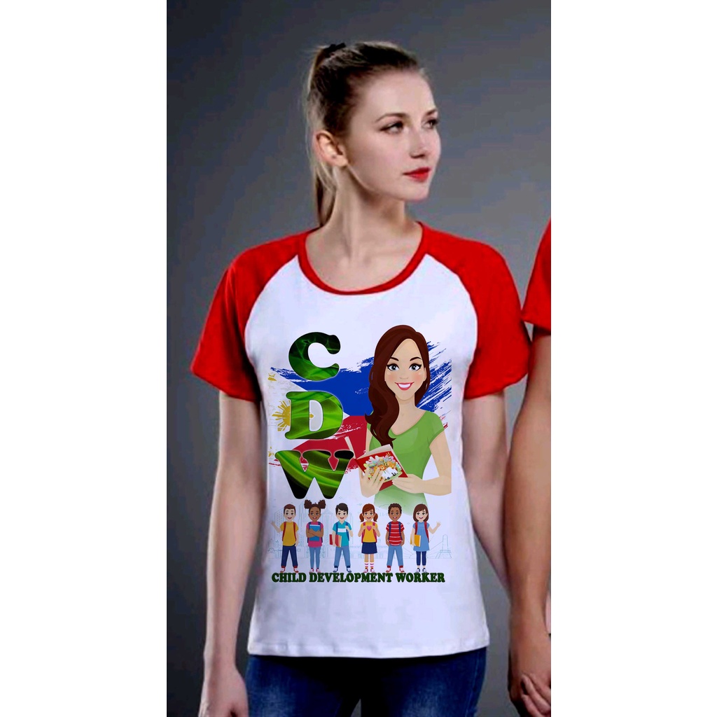 CDW - CHILD DEVELOPMENT WORKER JERSEY SHIRT I RAGLAN SLEEVE I ...