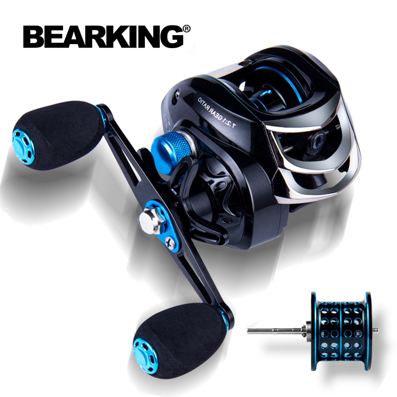 BEARKING Baitcasting Reel 8KG Max Drag 7.2:1 High Speed Fishing Reel ...