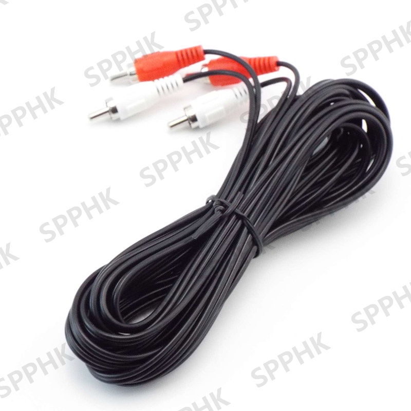 1M/1.5M/3M/5M RCA Male To RCA Male Audio Cable Stereo Dual AV Wire For ...