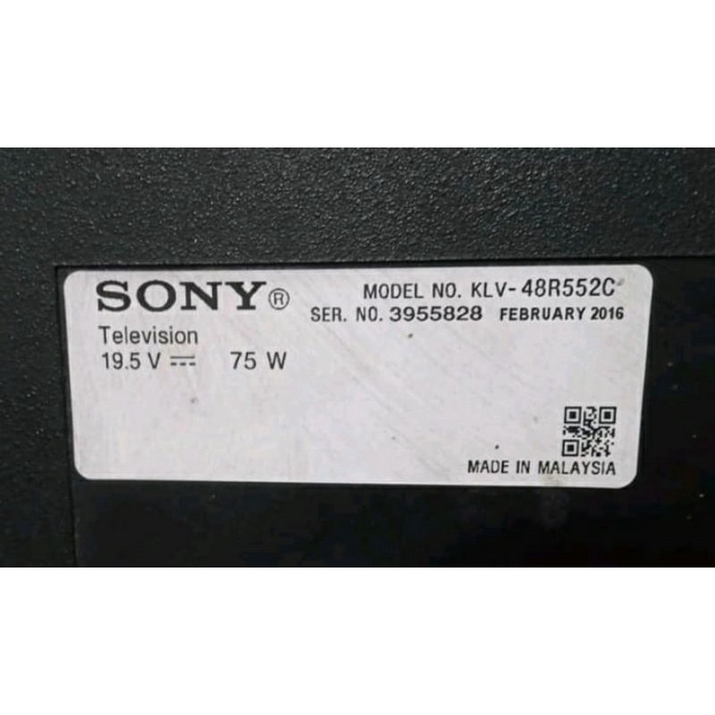 Backlight Set 48inch Sony KDL-48R550C Brandnew edge Genuine Single strip plug and play | Shopee ...