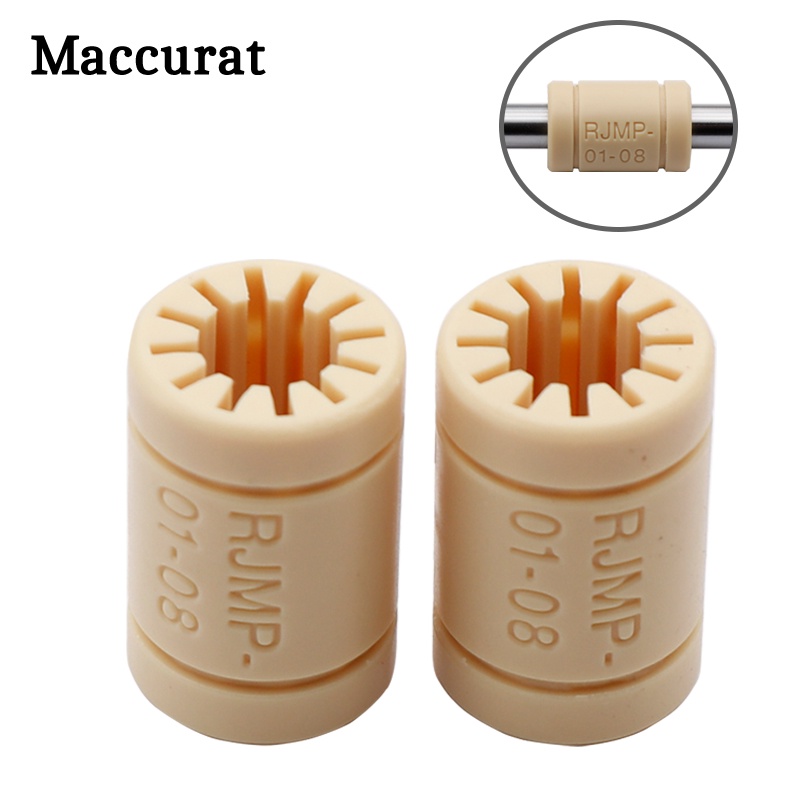 1PCS RJMP-01-08 Solid Polymer LM8UU Linear Bearing Solid Plasticr ...