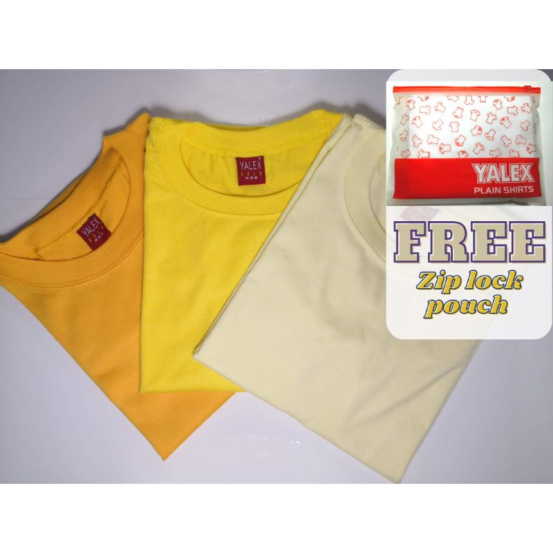 YALEX for KIDS Plain Tshirt - Cream, Canary Yellow, Yellow Gold | Round ...
