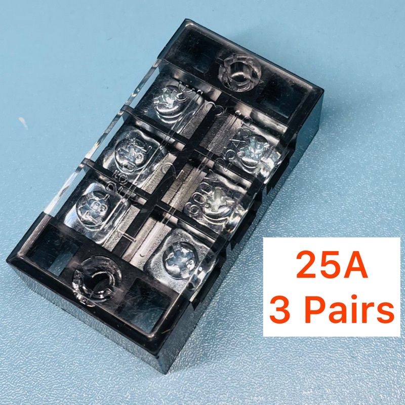25A MOLDED TERMINAL BLOCK 3P, 4P, 6P, 8P, 10P, 12PAIRS | Shopee Philippines