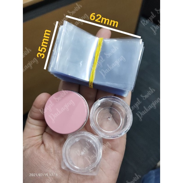 100pcs Shrink Wrap for 5g to 10g Acrylic Jar and Round Tin Can 10g ...