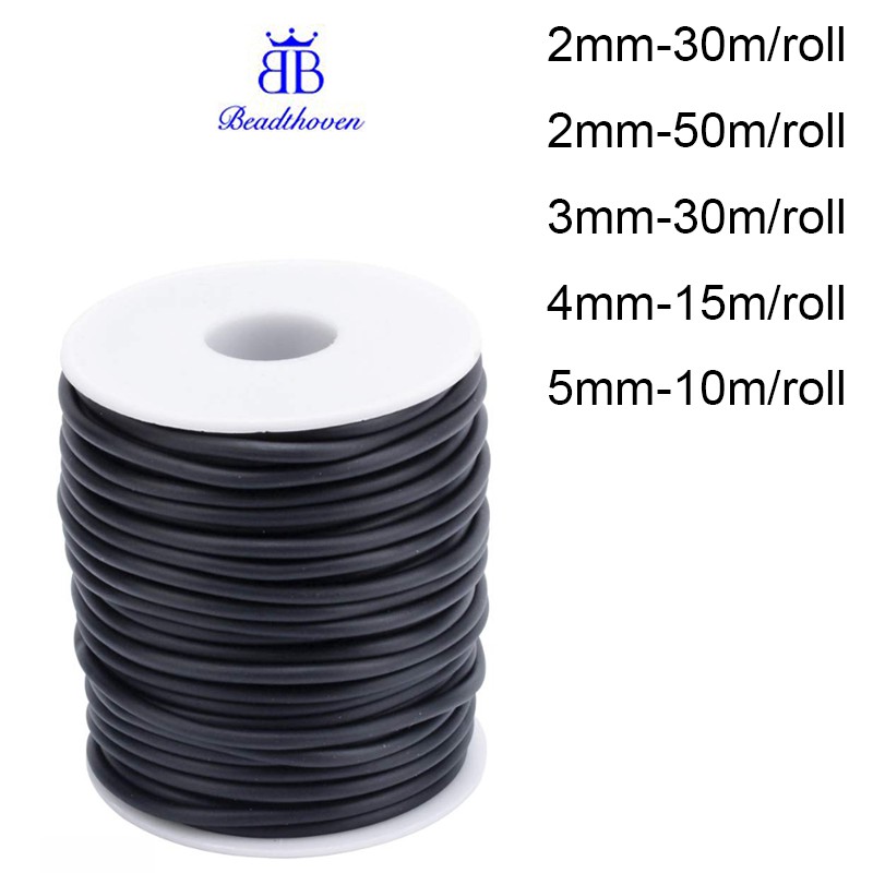 Ready Stock 1Roll 10-50m 2-5mm PVC Tubing Rubber Solid Cord Solid ...