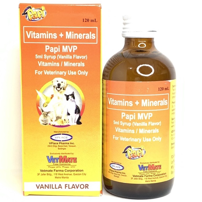 [SOUTH VET] 1 pc Papi MVP Multivitamins (120ml) Supplement for dog's ...