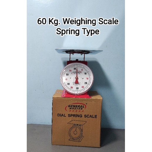 General Master 60Kg. Flat Table Scale Timbangan 60 kilo | Shopee ...