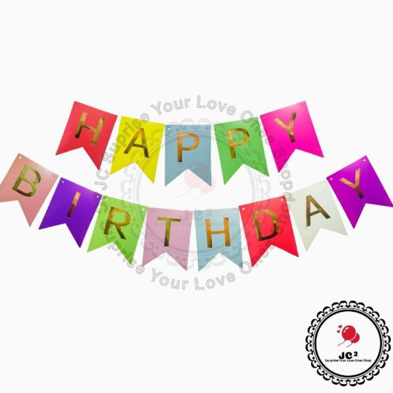Colorful HBD banner (small) | Shopee Philippines