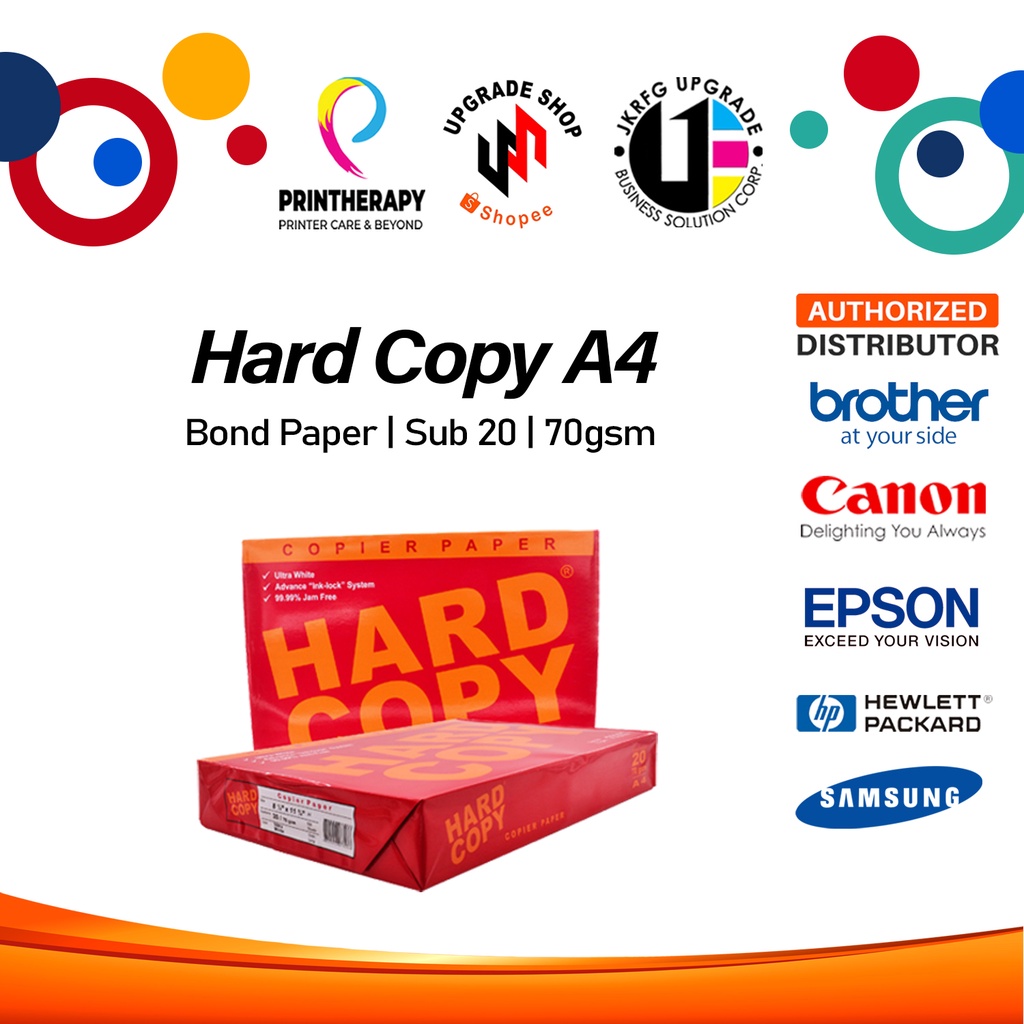 Hard Copy A4 Per Ream Bondpaper 70gsm | Shopee Philippines