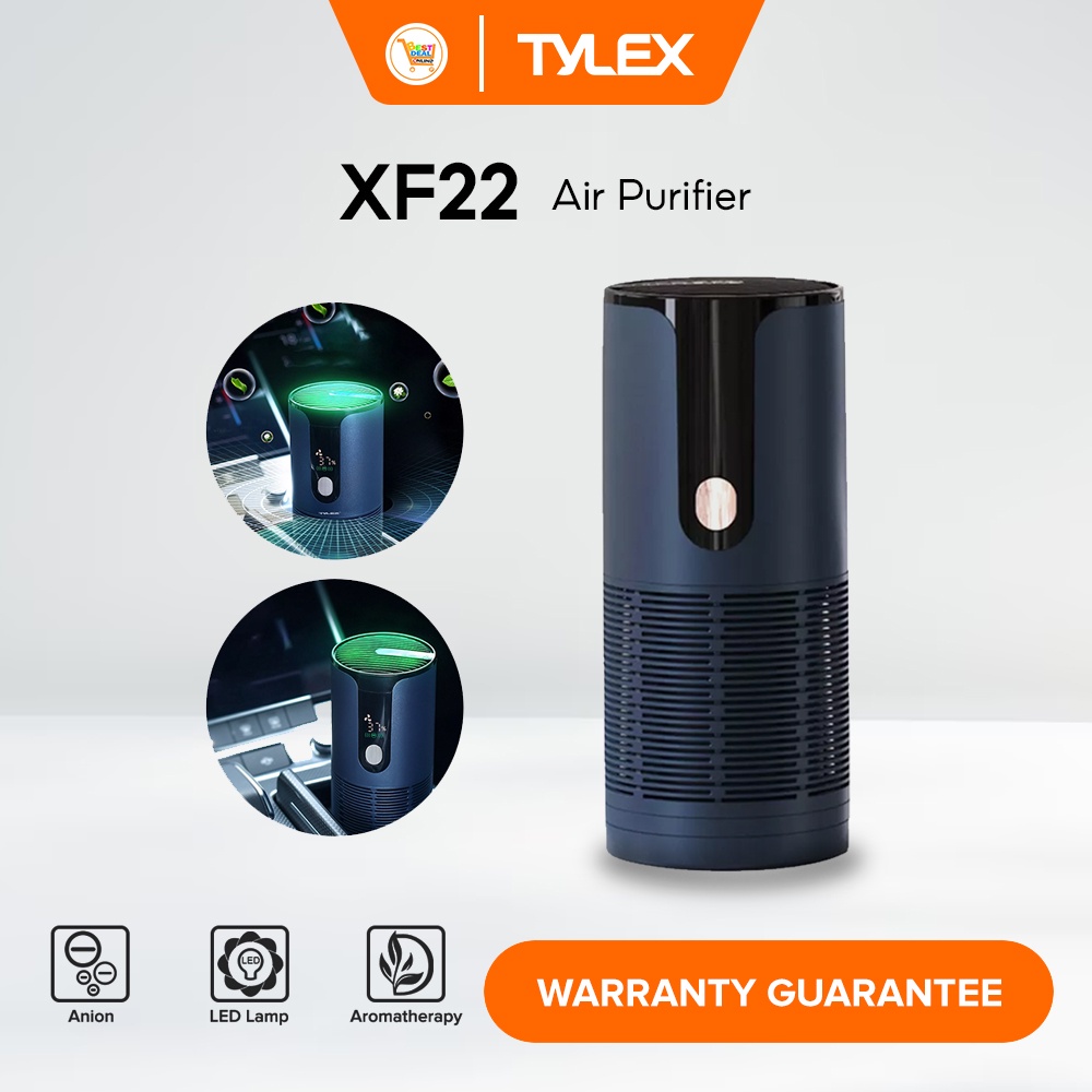 Tylex XF22 Portable Mini Car Air Purifier Effective Air HEPA Filter ...