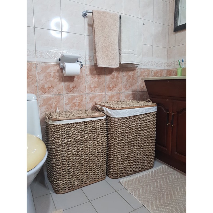 Ilokana Handicrafts Native Laundry Basket Clothes Basket Buri Hamper ...