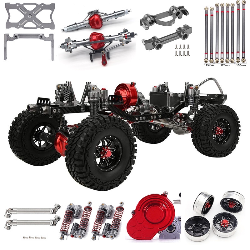 1/10 RC Crawler Metal Chassis Kit 313mm 12.3" Wheelbase with Metal ...