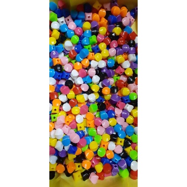 plastic assorted color beads 50pieces per pack | Shopee Philippines