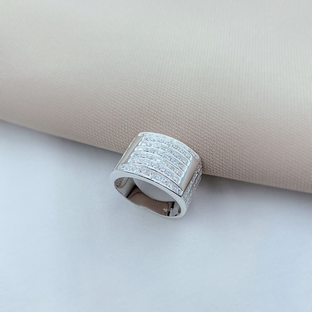 Silver Palace Genuine 925 ITALY SILVER NZ028 (Men's Ring) | Shopee Philippines