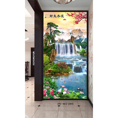 VTC wall paintings of charming landscapes of mountains and water ZTU ...