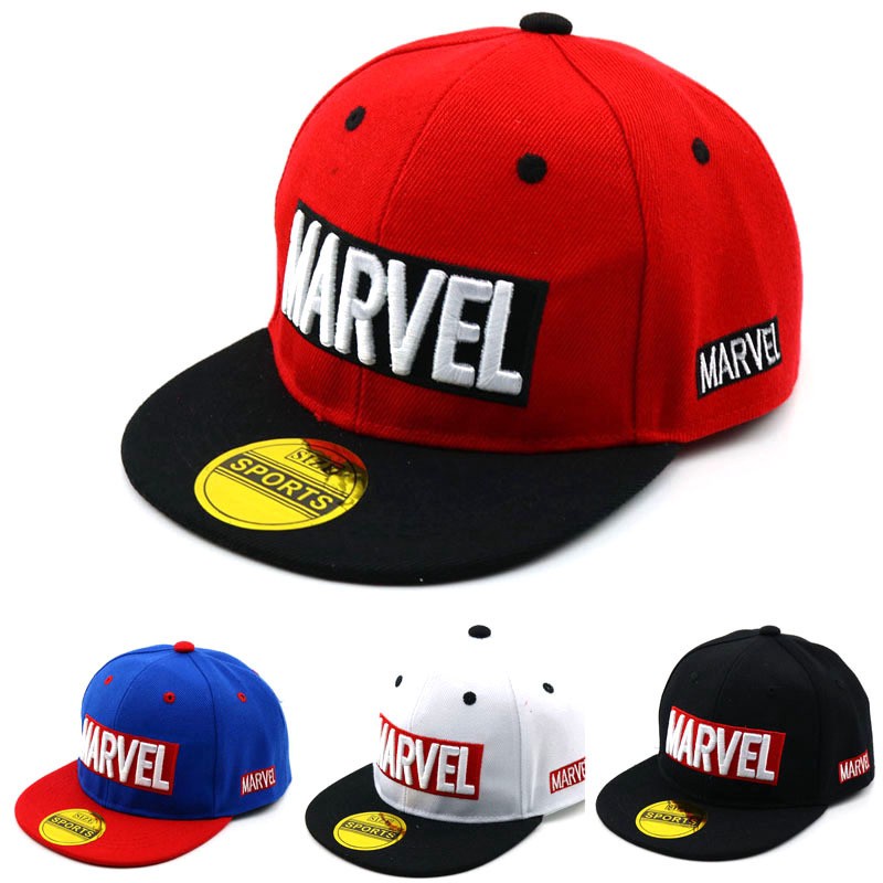 Children's Snapback Hats, Marvel Motif Children's Hats for Boys aged 3 ...