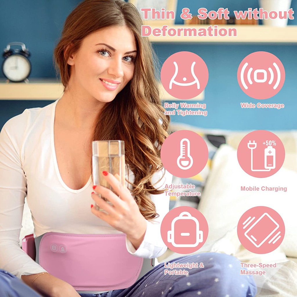 Menstrual Relief Pad Abdominal Warming Belly Warmer Period Belt ...