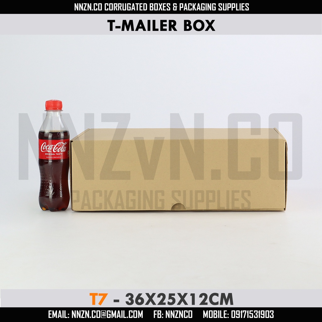 NNZN T7 T-Mailer Brown Kraft Box Mailer Box Corrugated Box Shipping Box ...