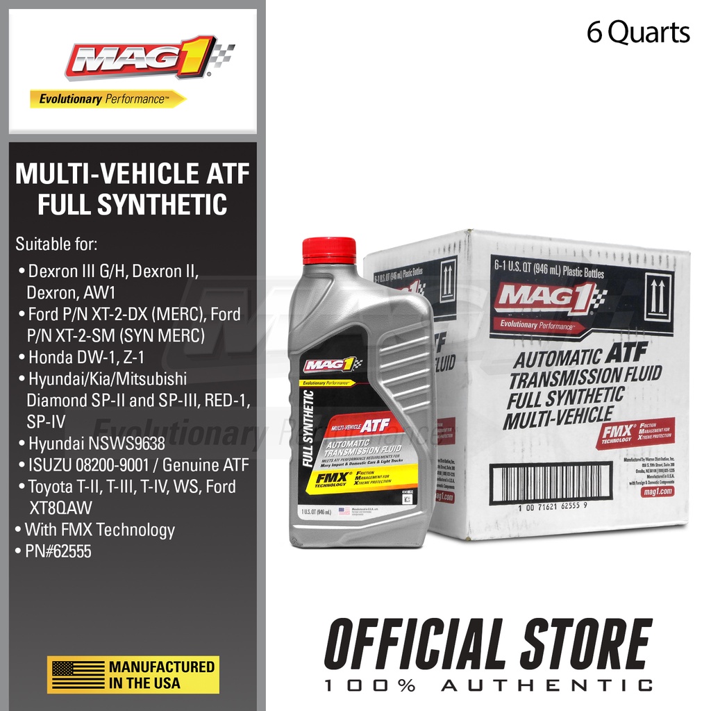 MAG 1 Full Synthetic Multi-Vehicle ATF 1case 62555(Outlet) | Shopee Philippines