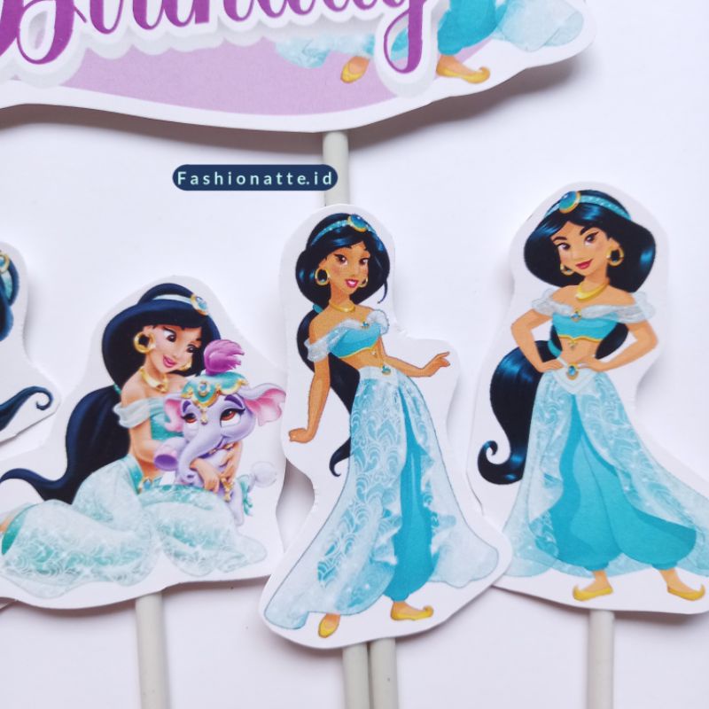 Princess jasmine cake topper birthday cake decoration | Shopee Philippines