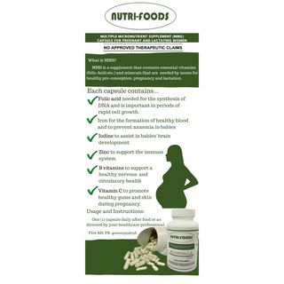 Nutrimed Multiple Micronutrient Supplement (MMS) for Pregnant and ...